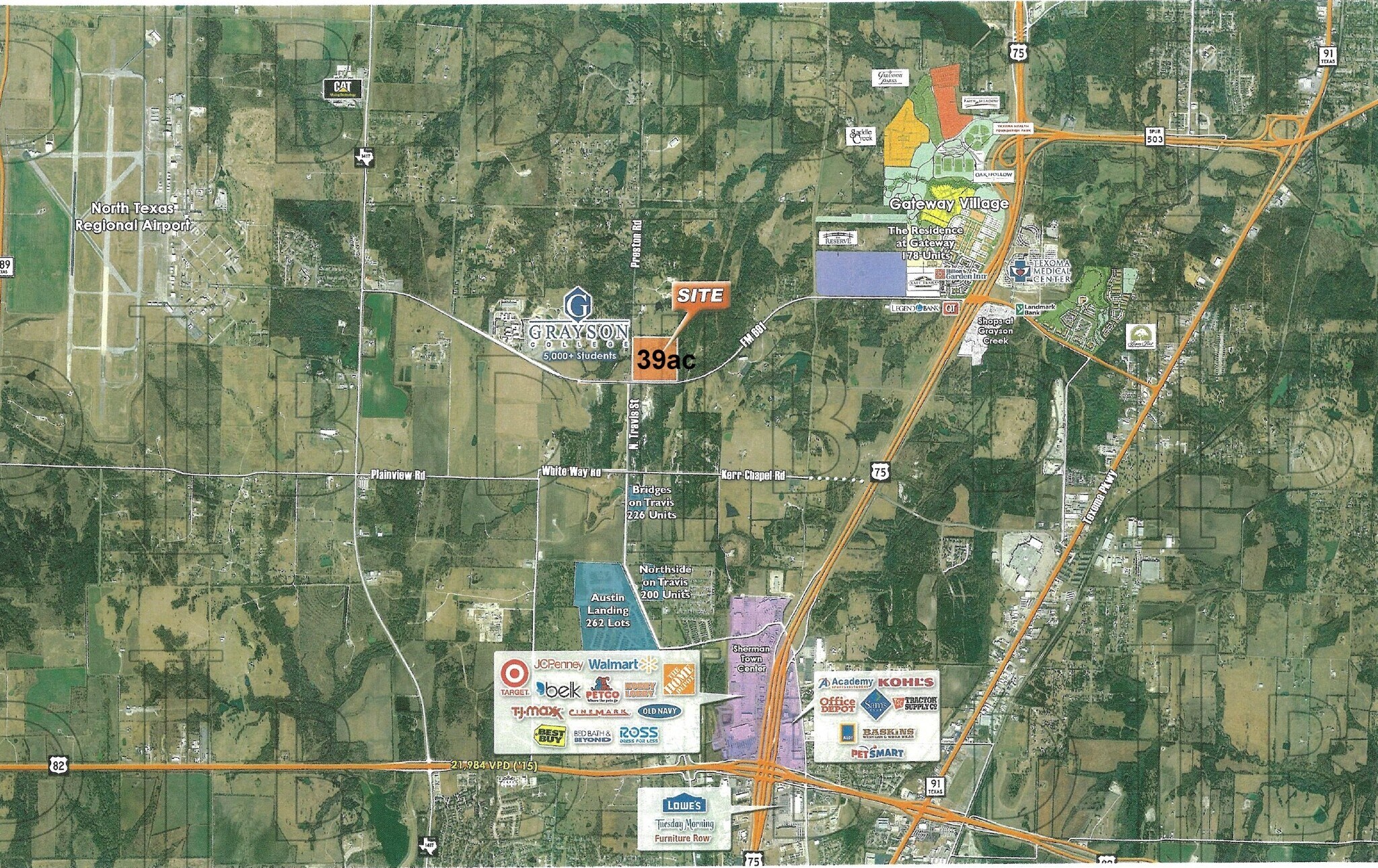 Map Of Denison Tx 75020