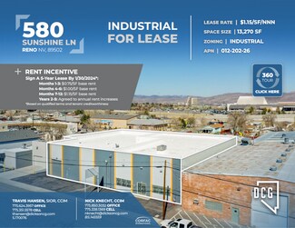 Reno Industrial and Warehouse Space For Rent & Lease | Showcase