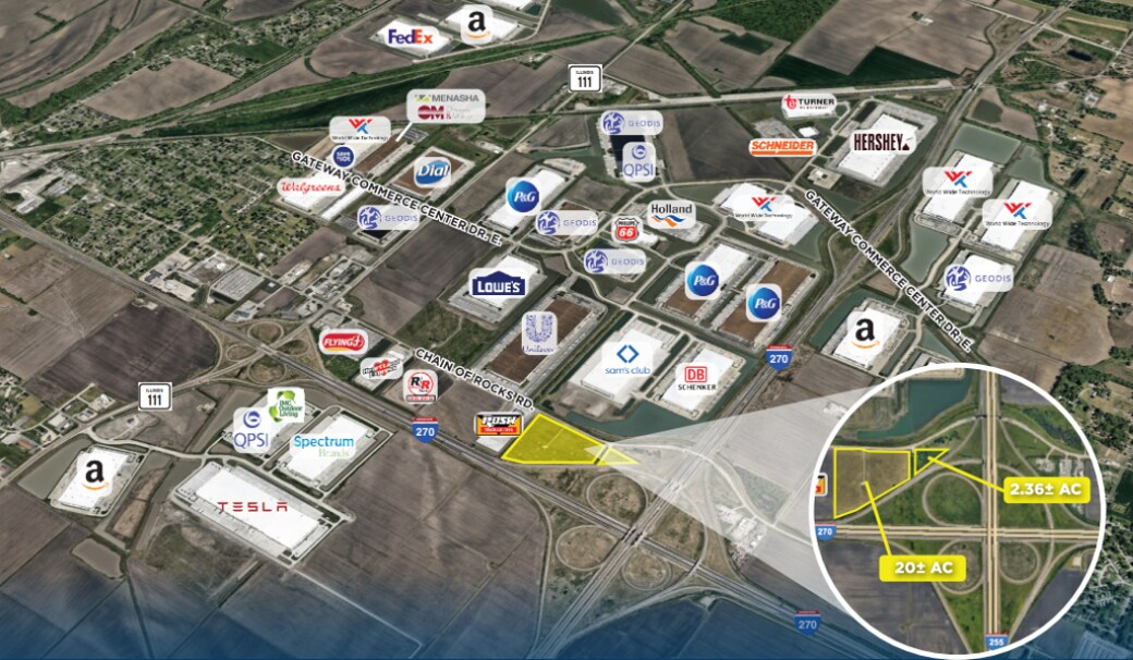 1455 Chain of Rocks Pontoon Beach, IL 62040 - Land Property for Lease ...